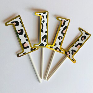 Gold Foil Pink Leopard Toppers, Pink Leopard Toppers, Leopard Toppers ...