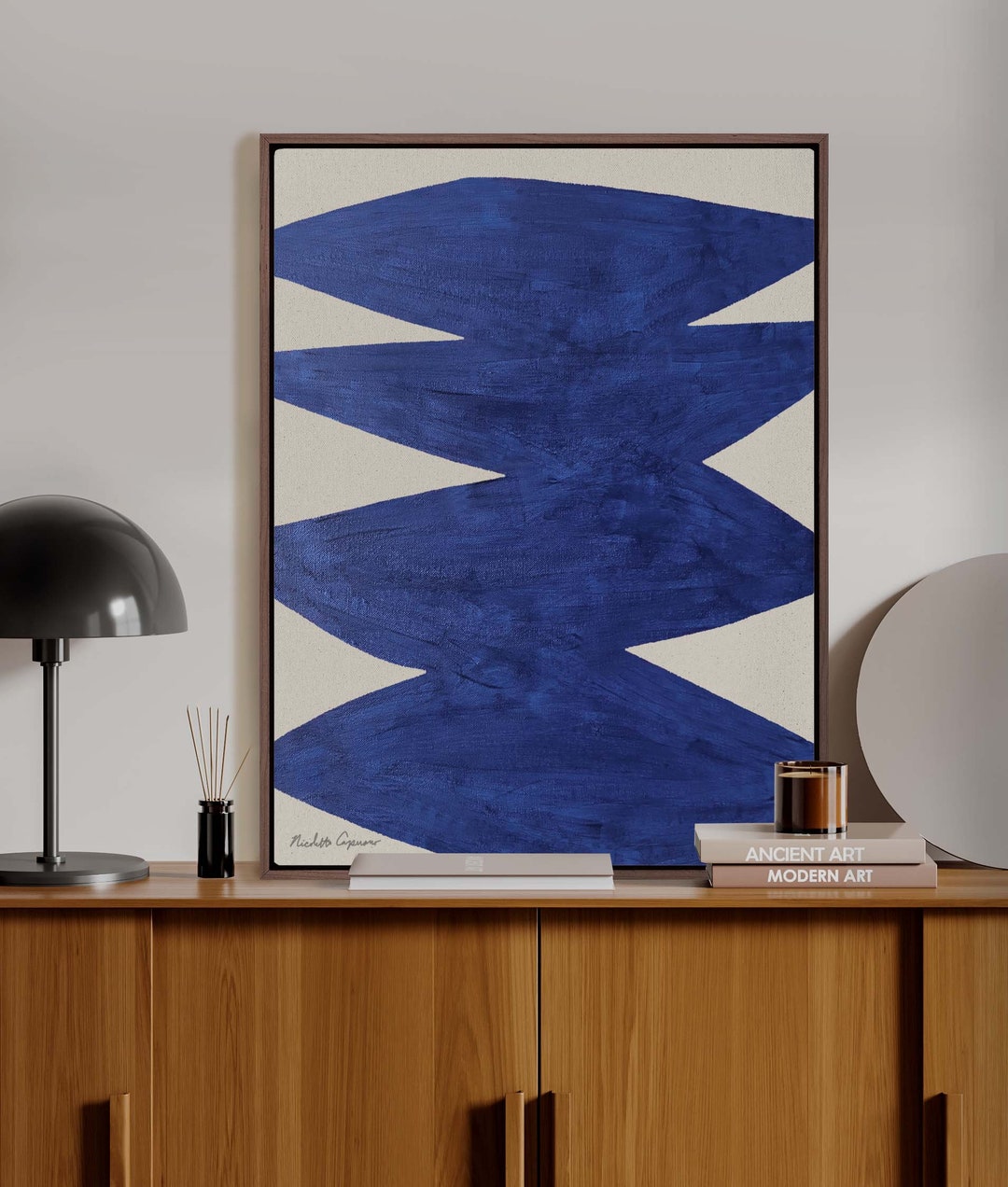 FEARLESS, Blue, Red, Affirmations, Graphic, Minimalist, Japandi ...