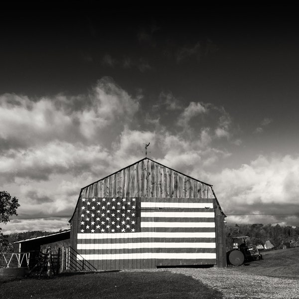 American Flag Barn - Etsy