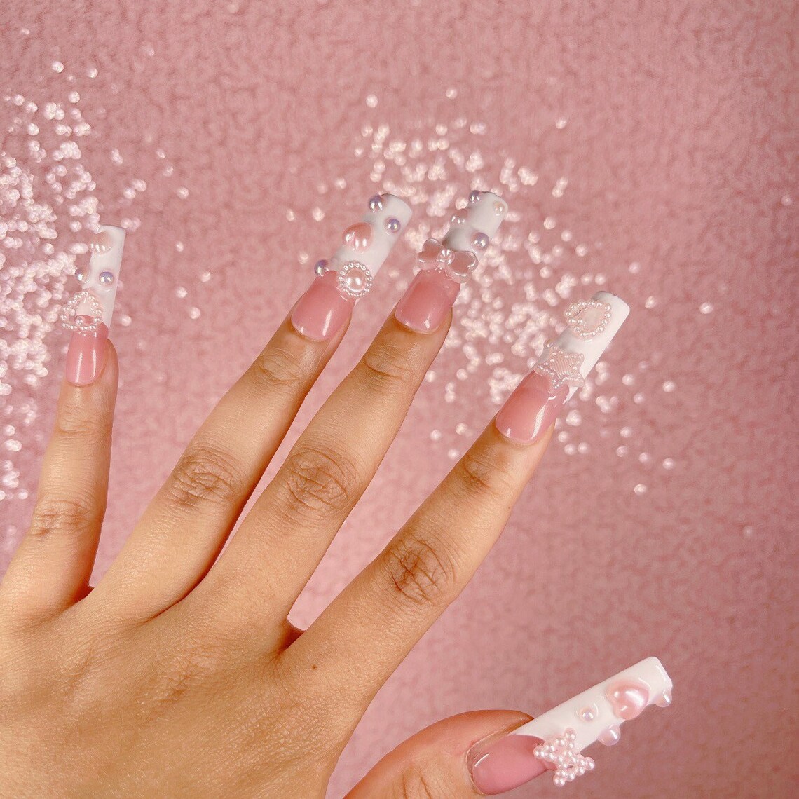 Bo Peep Luxury Nails High Gloss Gel Press on Nails XL - Etsy