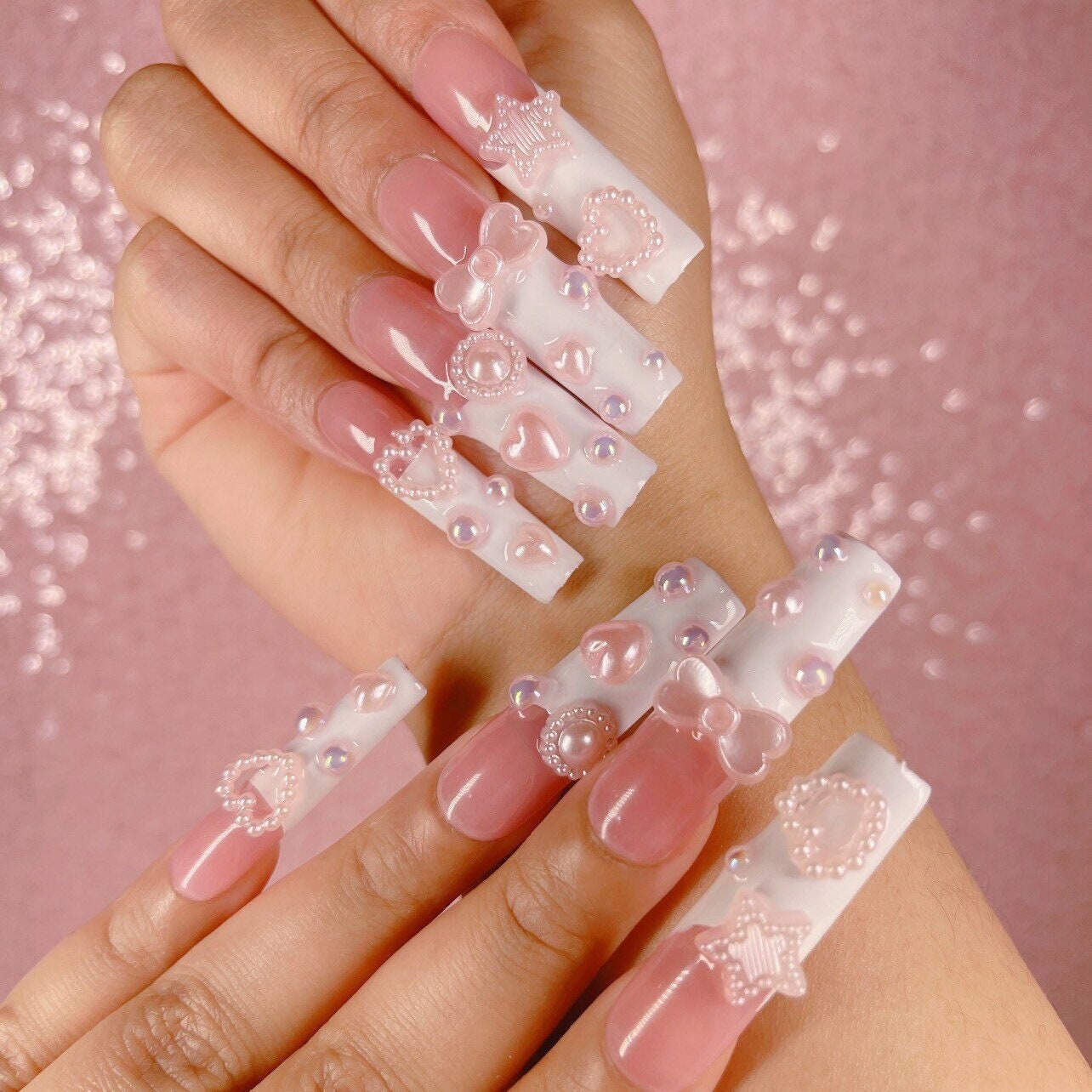 Bo Peep Luxury Nails High Gloss Gel Press on Nails XL - Etsy