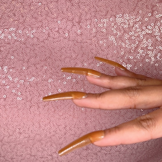 Amber Rose Stiletto Nails