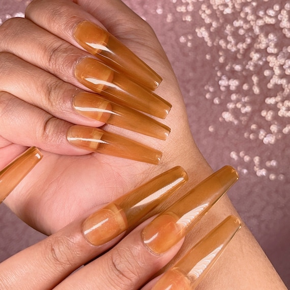 Amber Rose Stiletto Nails