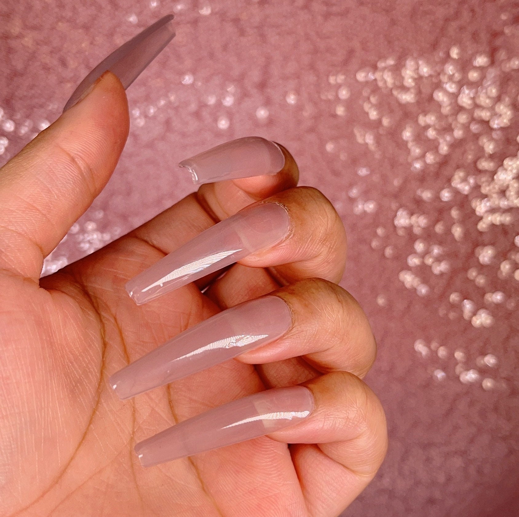 Charmed Luxury Nails High Gloss Gel Press on Nails XL - Etsy