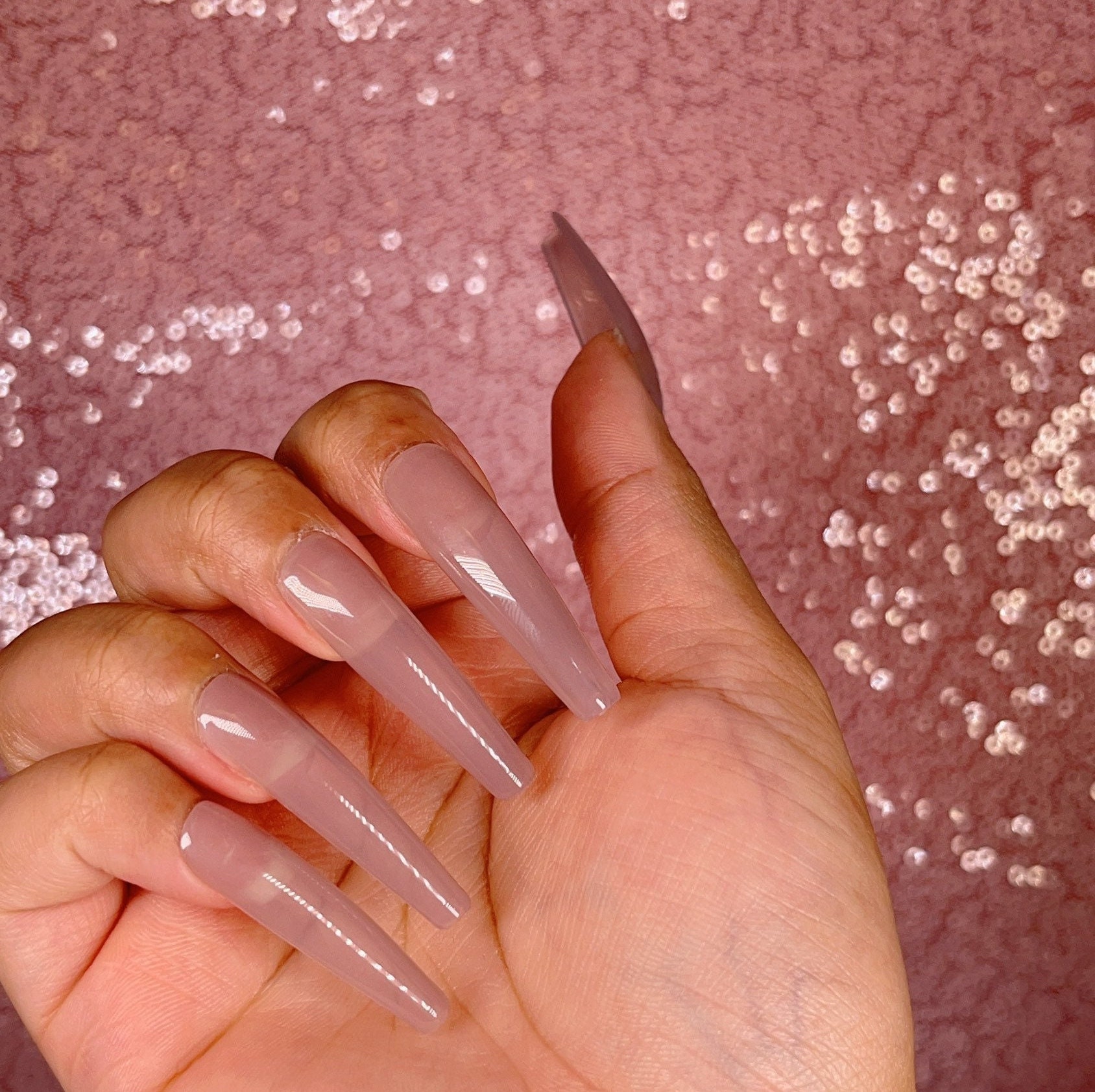 Charmed Luxury Nails High Gloss Gel Press on Nails XL - Etsy