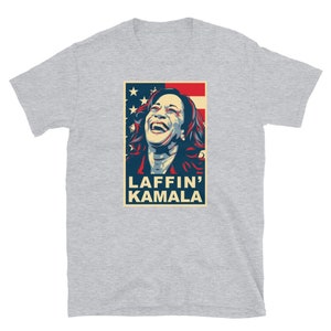 Laffin' Kamala Harris Joe Biden Sleepy Joe 2024 Short-sleeve Unisex T ...