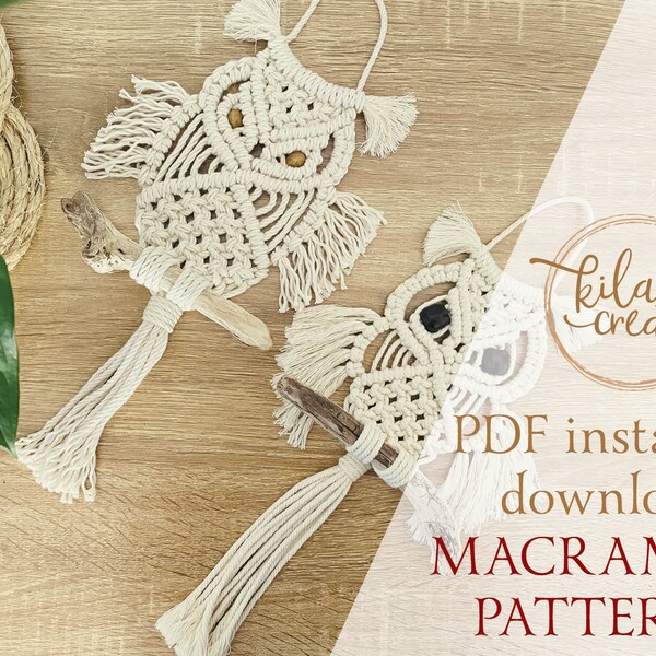 Owl Macrame Wall Hanging - Etsy