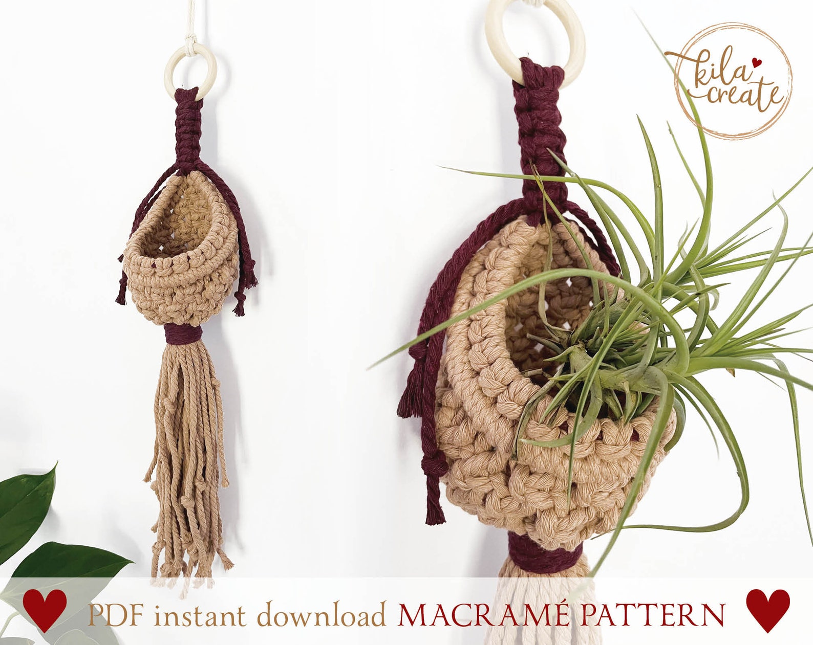 Macrame Pod PDF Pattern Tutorial Instant Download Free Macrame Knot ...