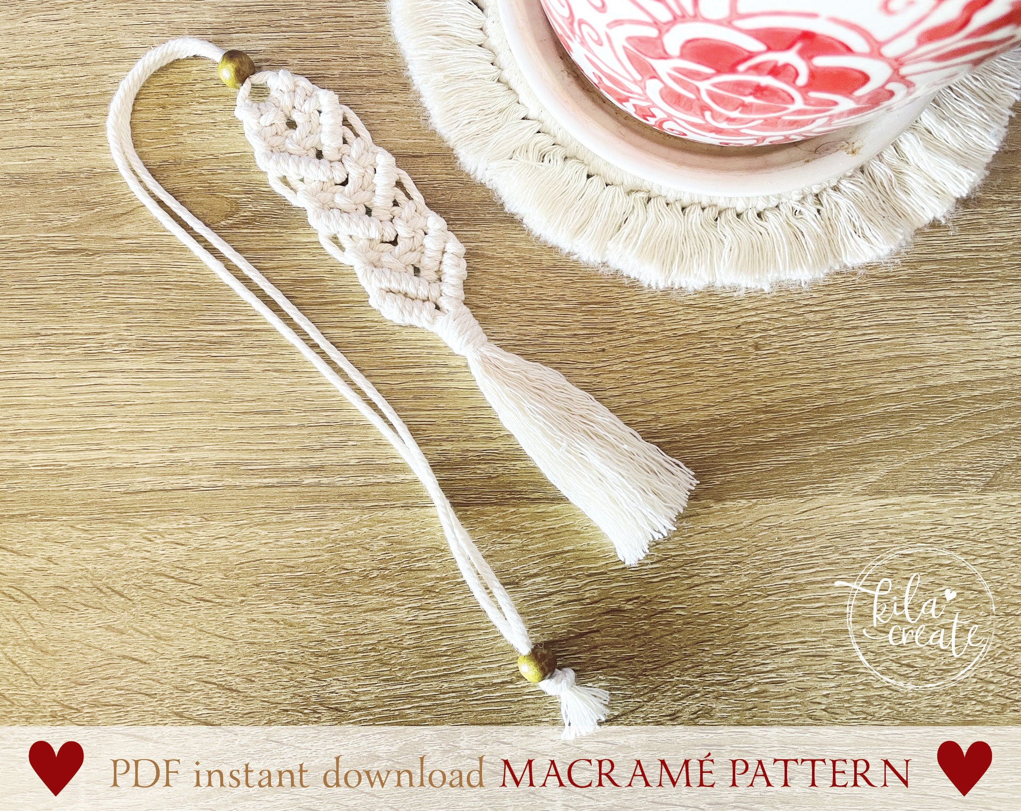 Macrame Bookmarks PDF Pattern Two Designs Tutorial Instant Download ...