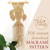 Macrame Doll PDF Pattern Tutorial Instant Download | Free Macrame Knot ...