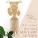 Macrame Doll PDF Pattern Tutorial Instant Download | Free Macrame Knot ...