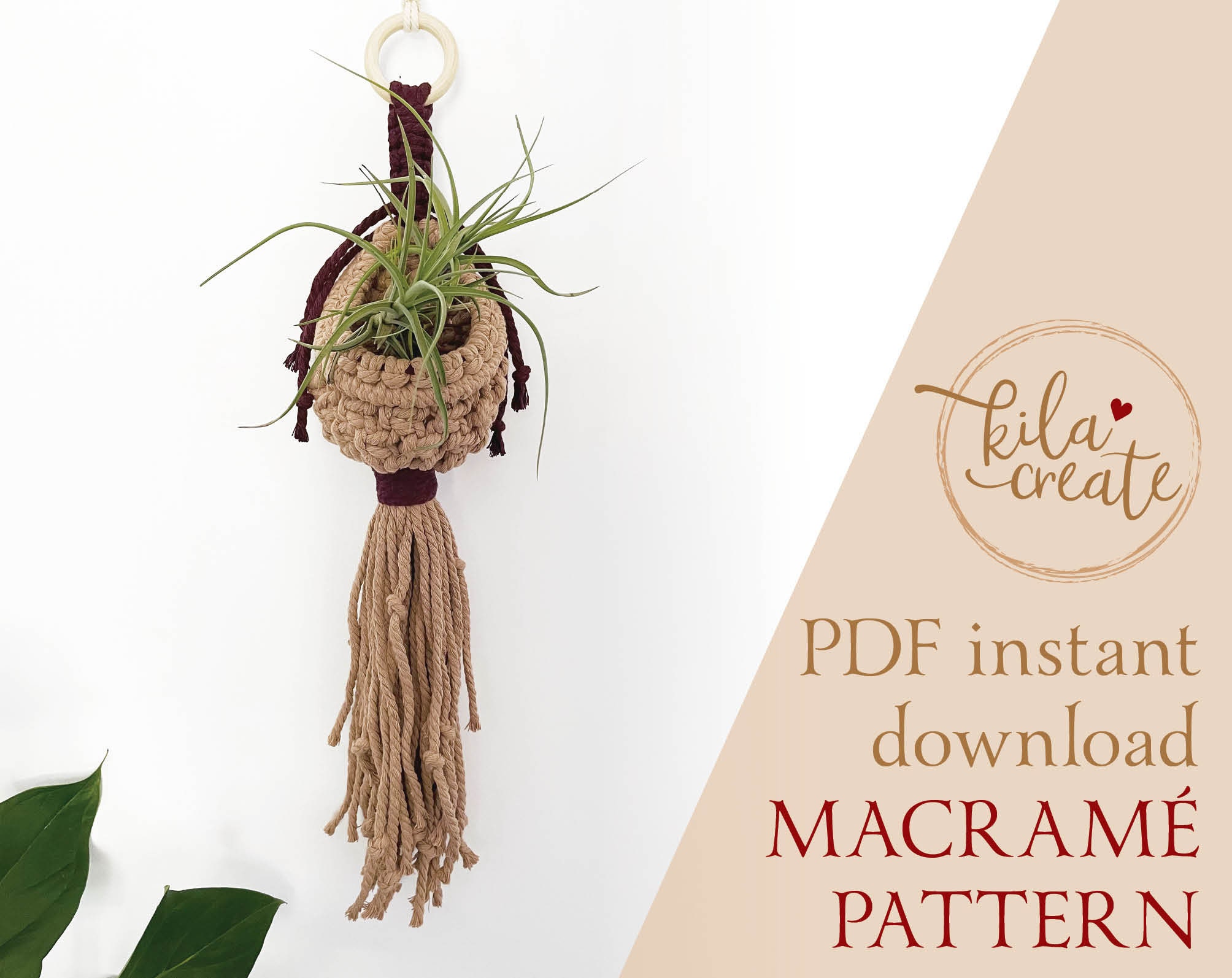 Macrame Pod PDF Pattern Tutorial Instant Download Free Macrame - Etsy ...