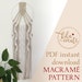 Macrame Doll PDF Pattern Tutorial Instant Download | Free Macrame Knot ...