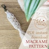 Macrame Doll PDF Pattern Tutorial Instant Download | Free Macrame Knot ...