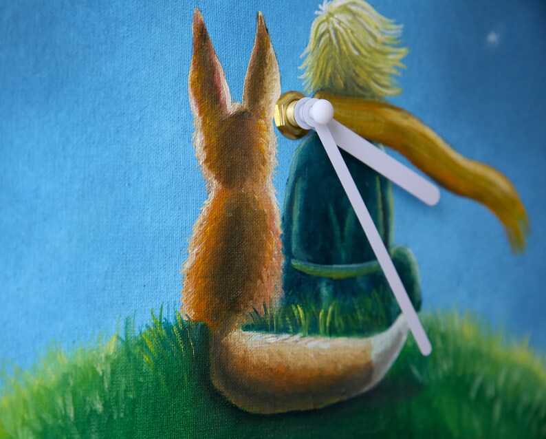 Little Prince Wall Clock Little Prince and Fox Illustration Le - Etsy