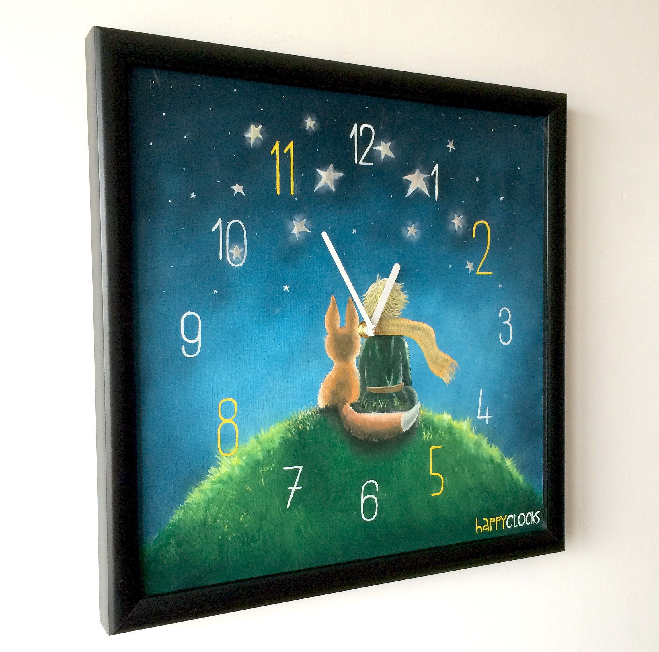 Little Prince Wall Clock Little Prince and Fox Illustration Le - Etsy