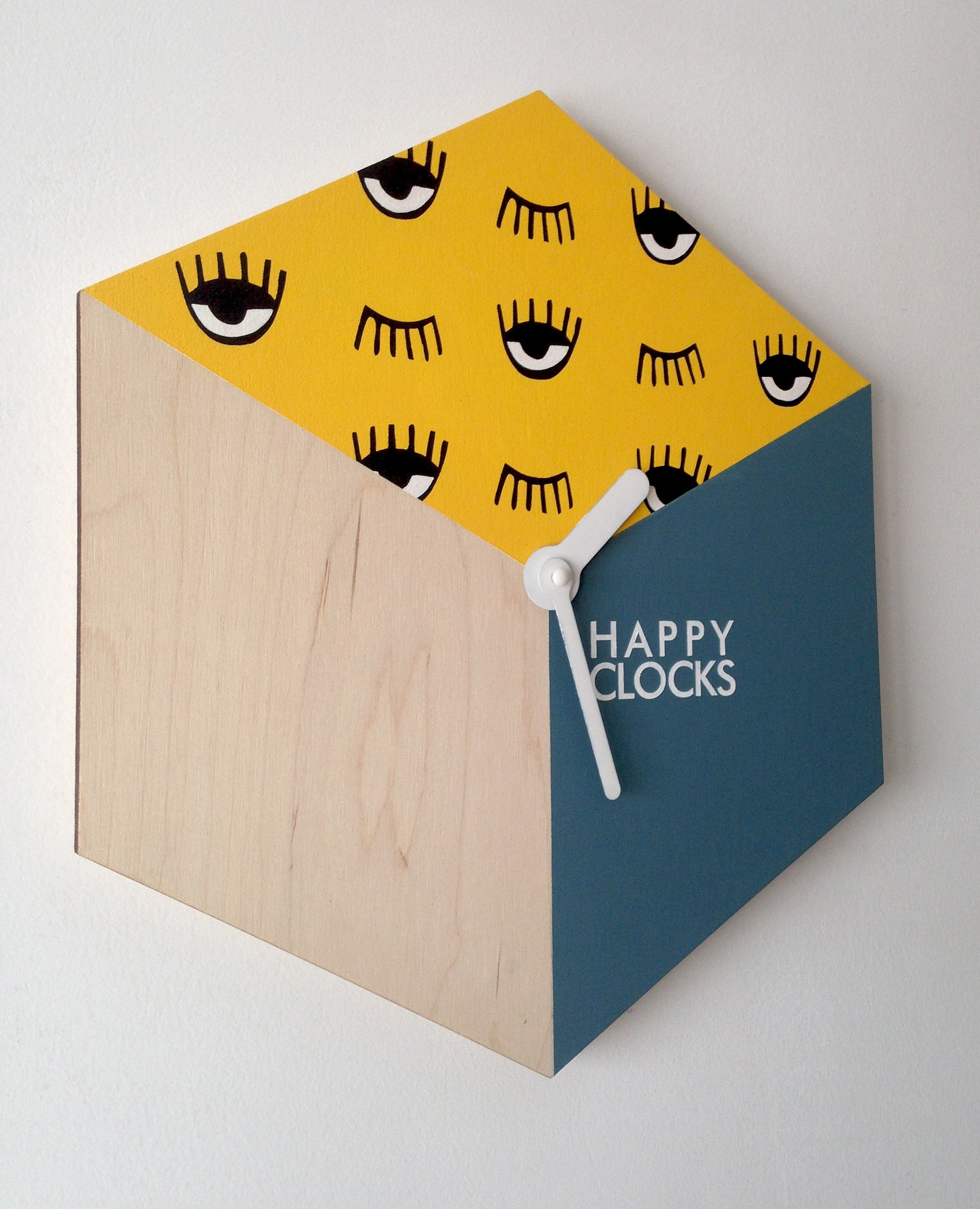 Hexagonal Wall Clock Minimalist Woodwork Unusual Clock Hexagon - Etsy