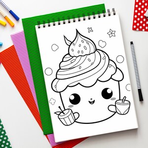 200 Cute Kawaii Coloring Pages for Kids and Adults Instant Download ...
