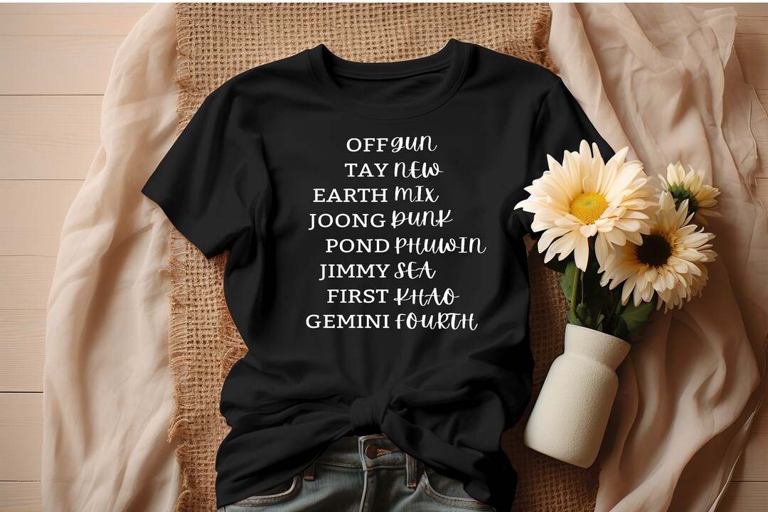 GMMTV Ships Graphic Tee, Thai BL Fan Shirt, Unisex Cotton Tee - Etsy