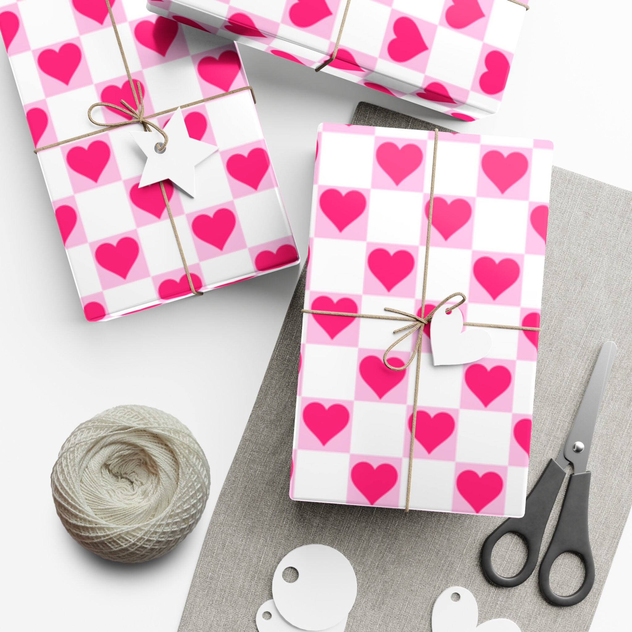 Retro Valentine's Day Gift Wrap Papers, Retro Valentine Wrapping Paper ...