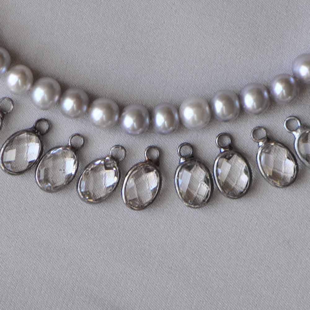 6 Pieces Tiny Bezel Set Crystal Clear Faceted Glass Oval Drops - Etsy