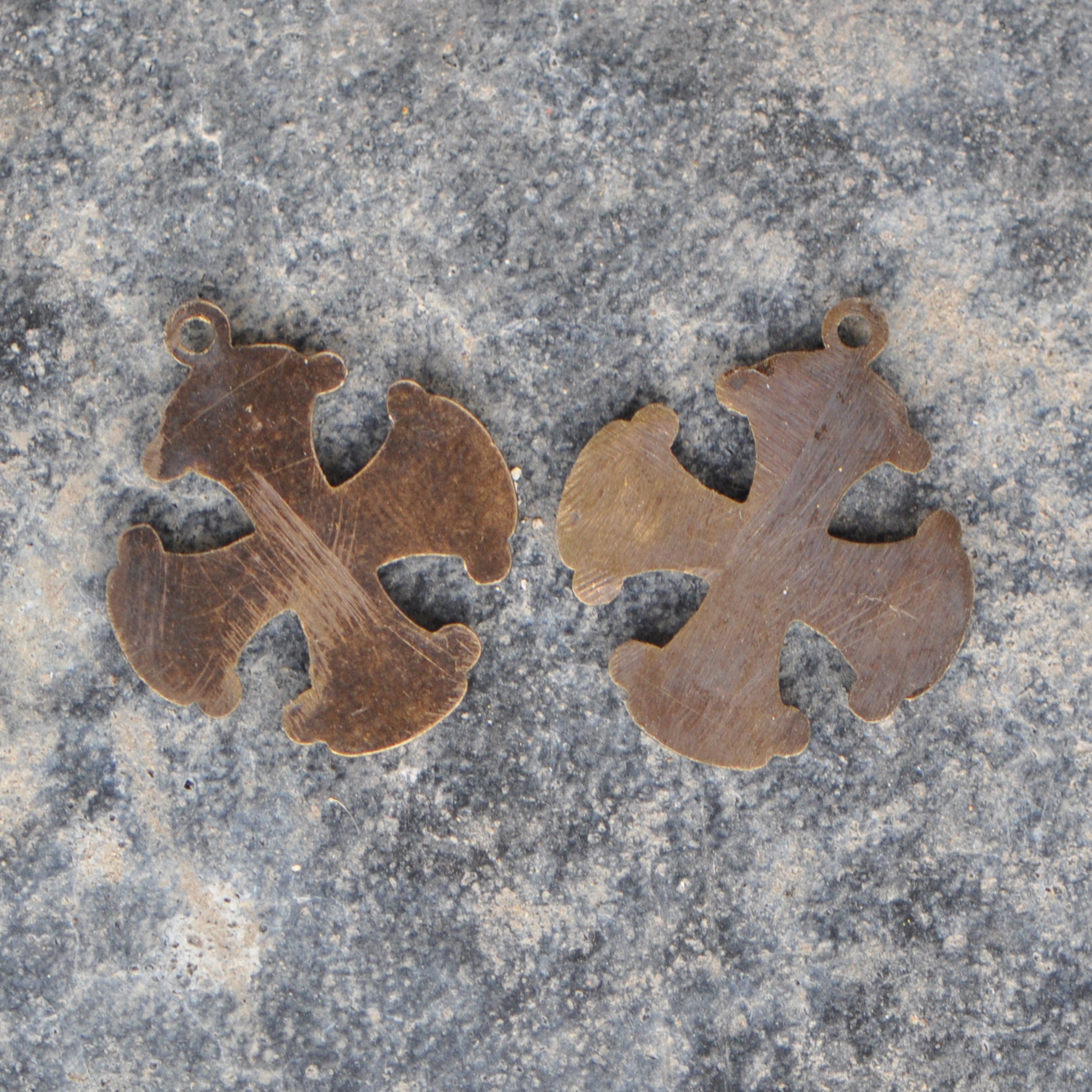 Small Maltese Cross Medieval Gothic Style Rose Gold & Black | Etsy