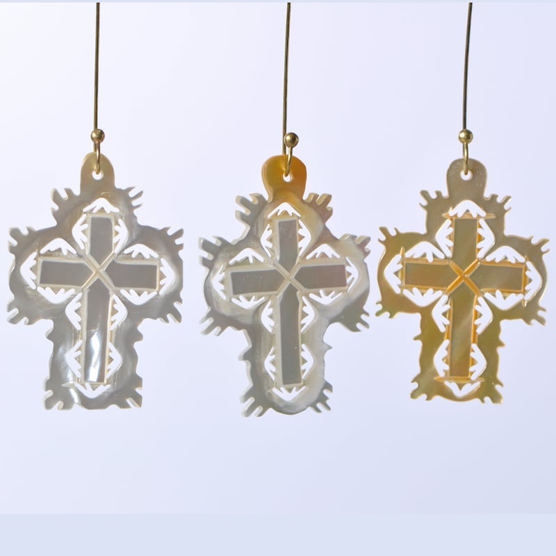 Pearl Cross Necklace - Etsy