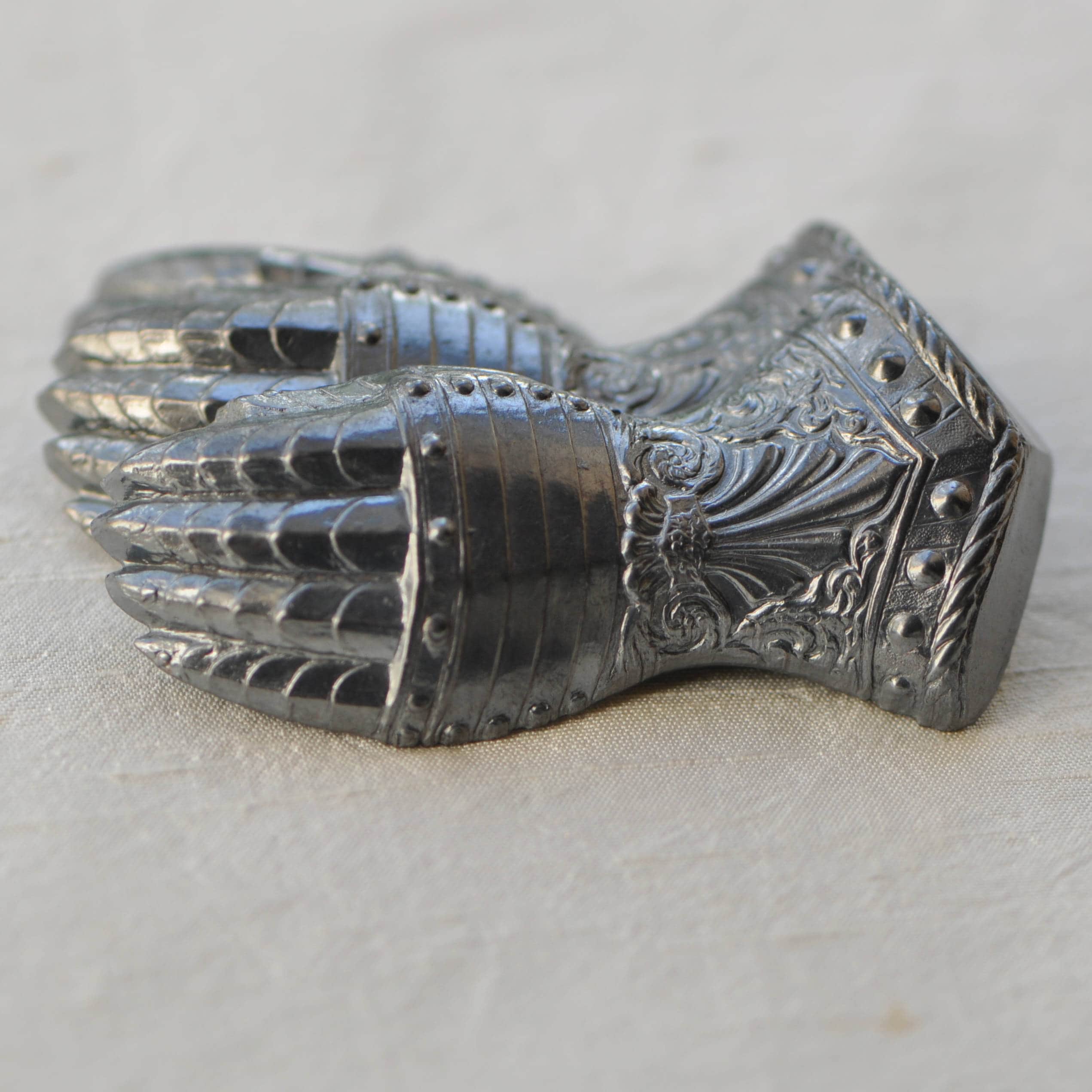 French Medieval Style Knights Armor Hand Brass Stamping Bronze | Etsy