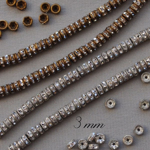 Rhinestone Antique Beads - Etsy