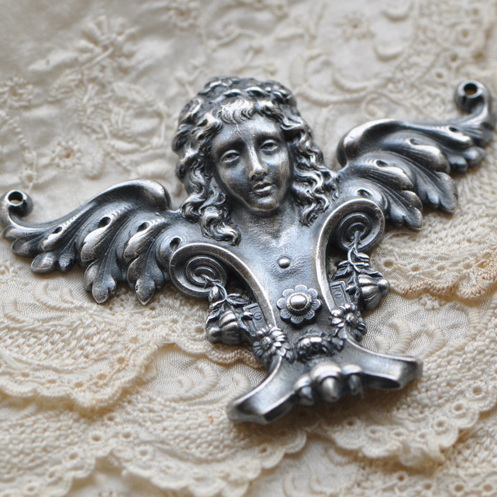 Vintage French Winged Claw Footed Goddess Acanthus Leave Wings - Etsy