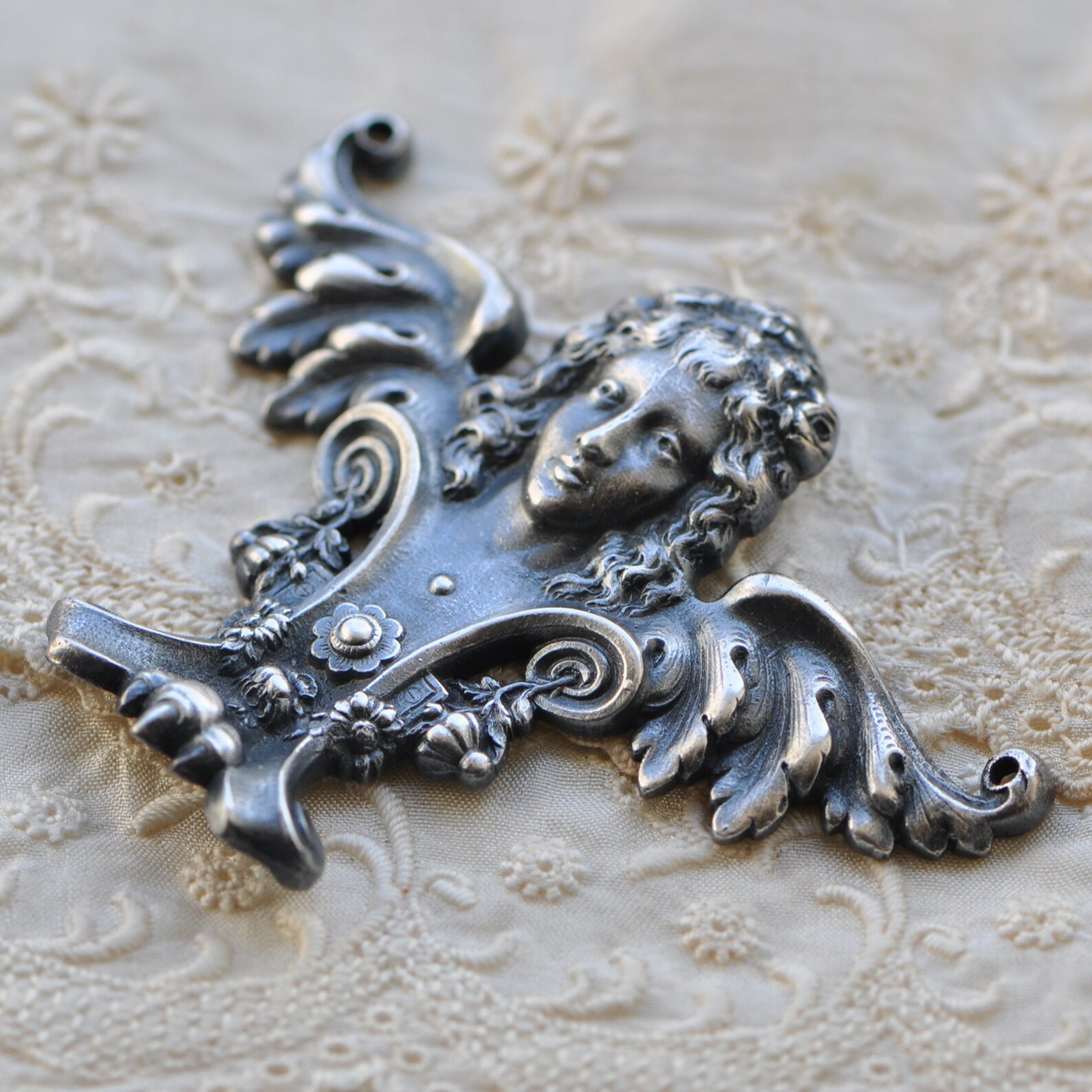 Vintage French Winged Claw Footed Goddess Acanthus Leave Wings - Etsy