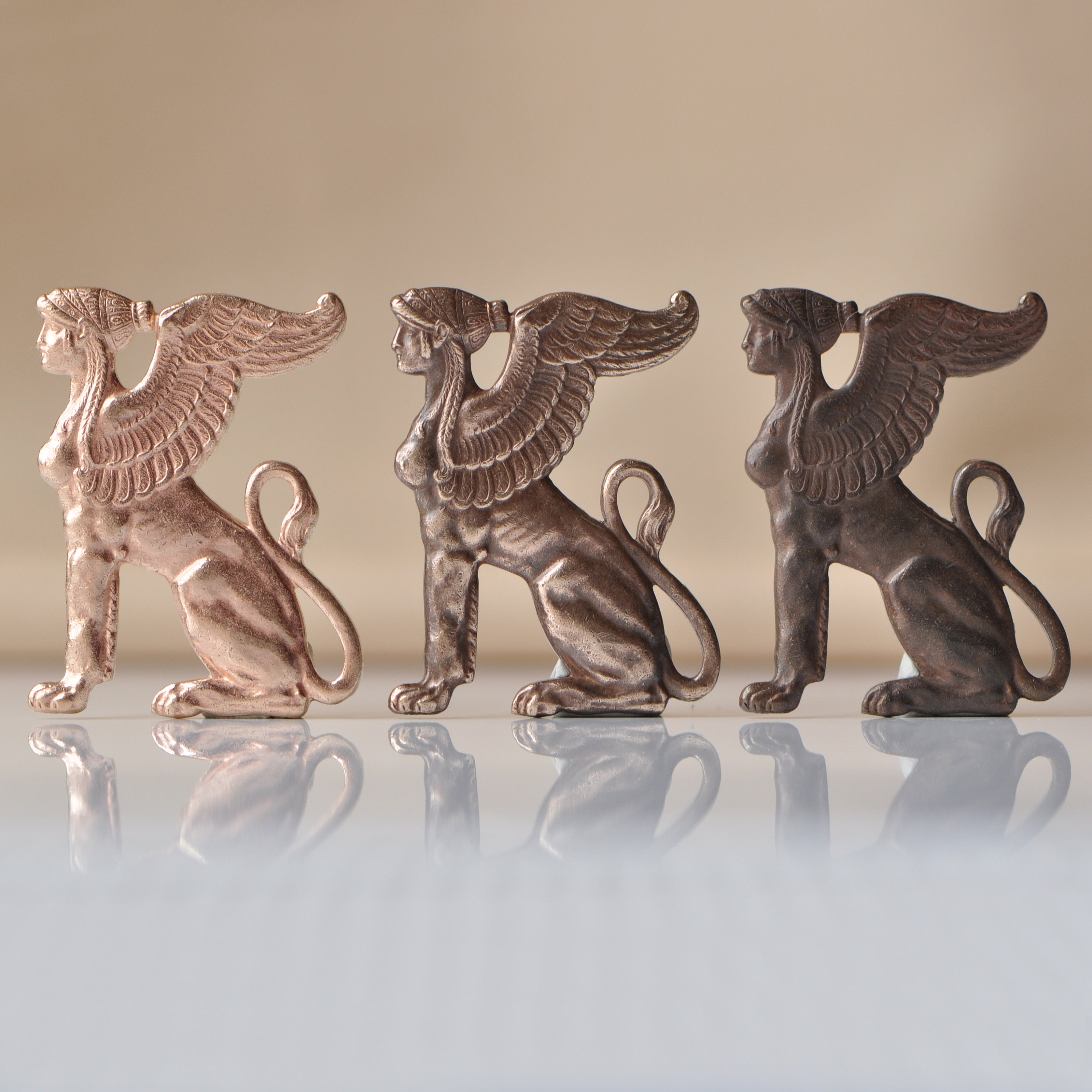 3 Finish Options Egyptian Revival 1850's Sphinx 564J - Etsy