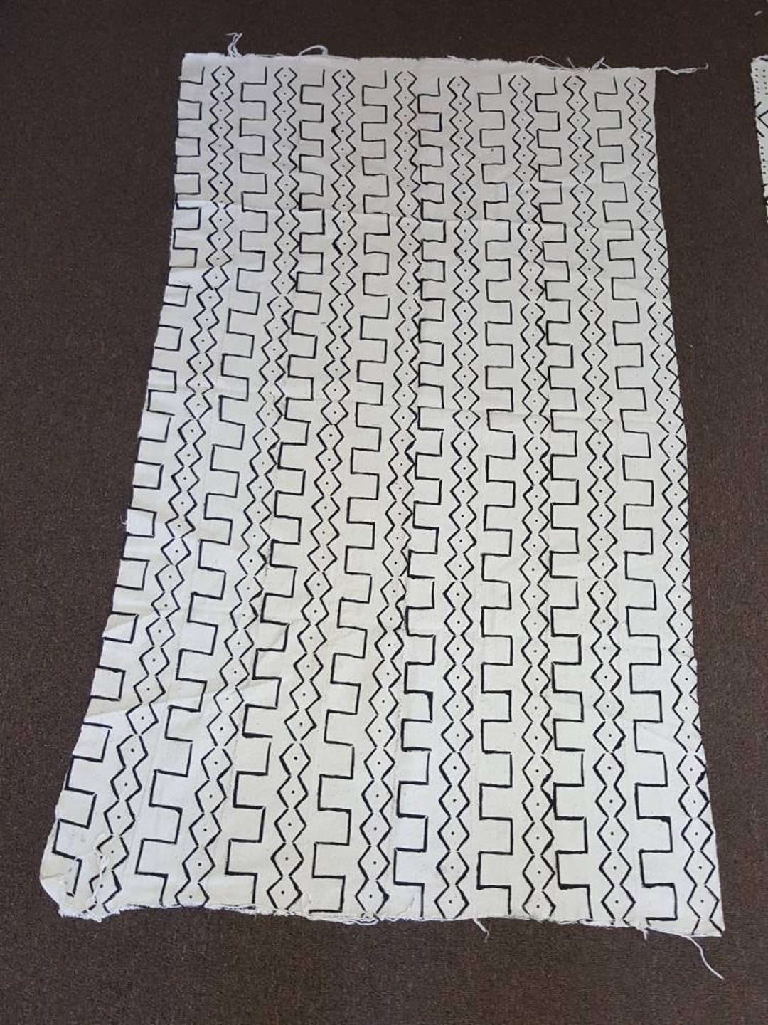 Mudcloth Fabric 100% Cotton Wht - Etsy