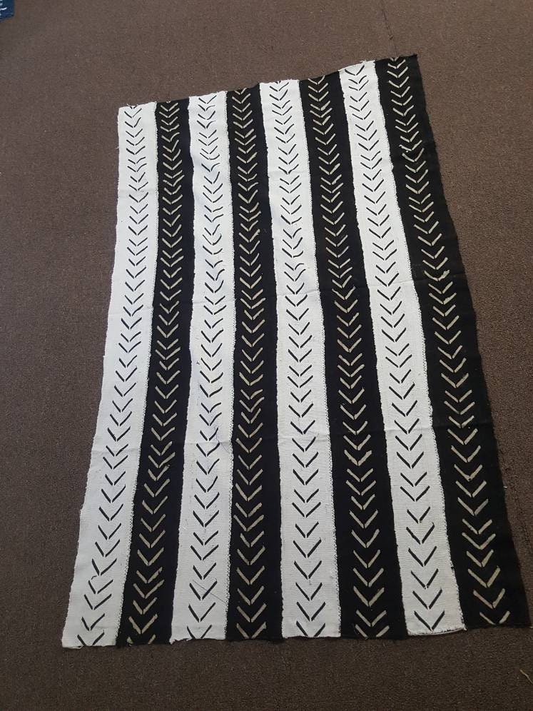 African Mudcloth Fabric, Mud Cloth Fabric, Black and White Mudcloth ...