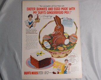 1948 DUFF'S Hot Roll Mix Baking Mixes Food Vintage Print - Etsy