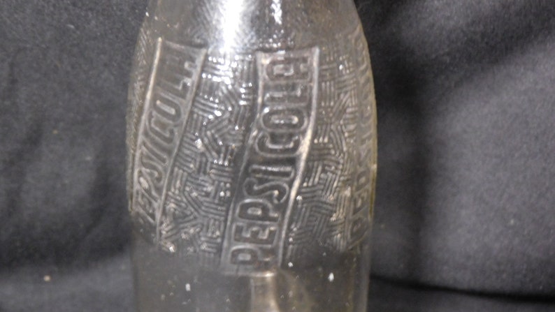 Clear Glass Pepsi Bottle, Circa 1950 - Etsy