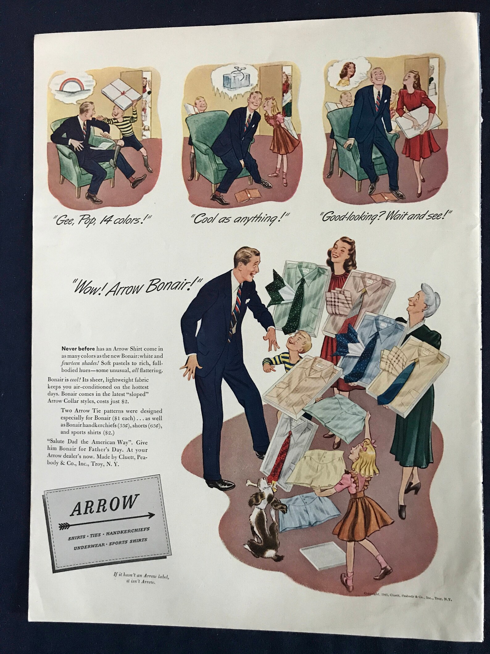 Arrow Shirt Ad - Etsy