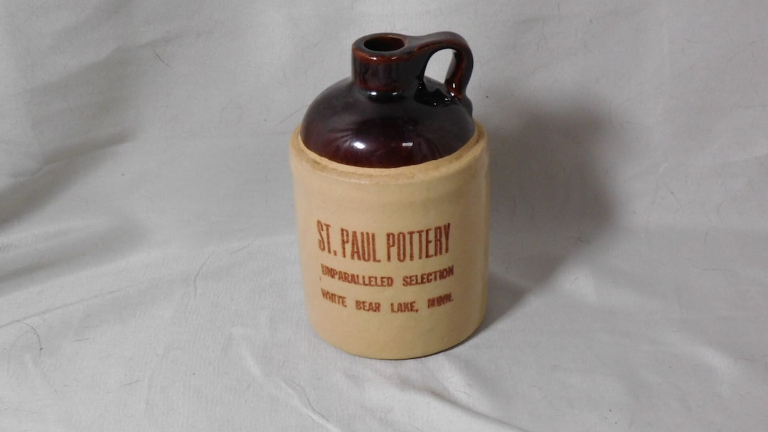 St. Paul Pottery, White Bear Lake, Minn Advertising Jug - Etsy