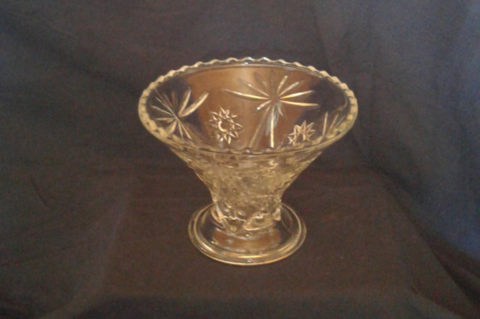 Anchor Hocking Prescut Flower Basket Vase | Etsy