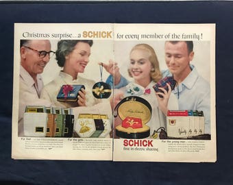 1951 Schick Electric Razor Vintage Advertisement Bathroom Wall - Etsy