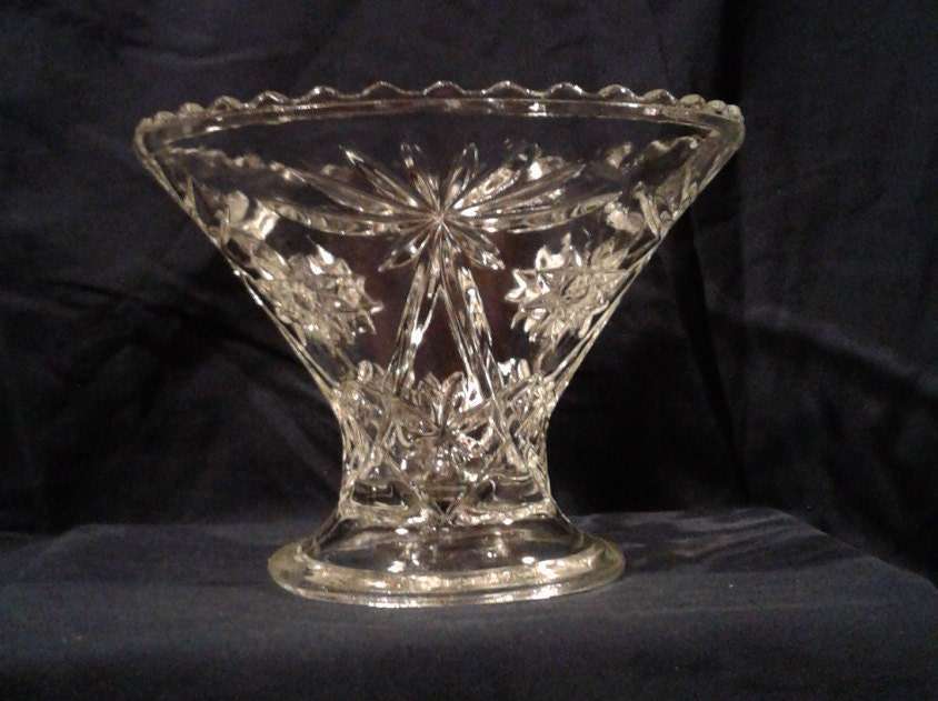 Anchor Hocking Prescut Flower Basket Vase - Etsy