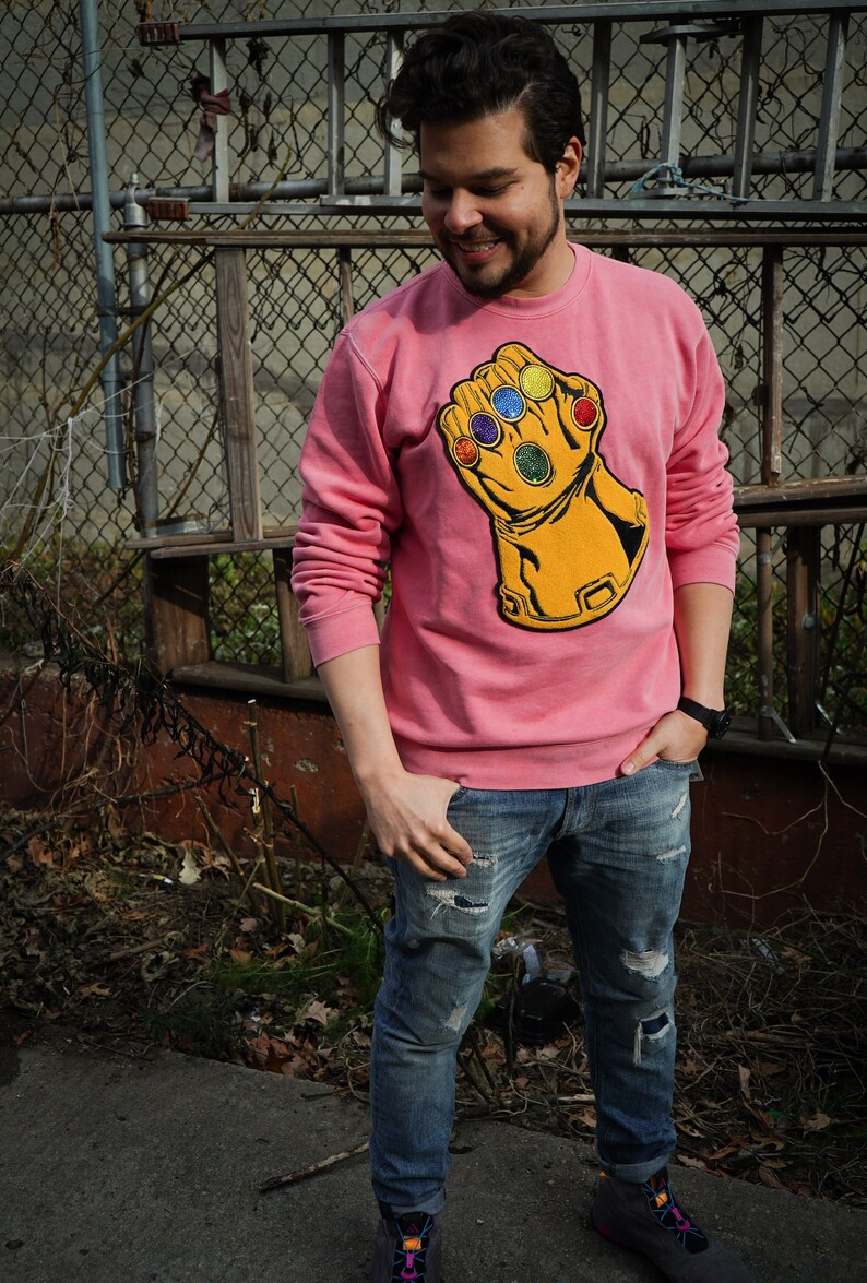 Blinged Out Infinity Gauntlet Chenille Patch - Etsy