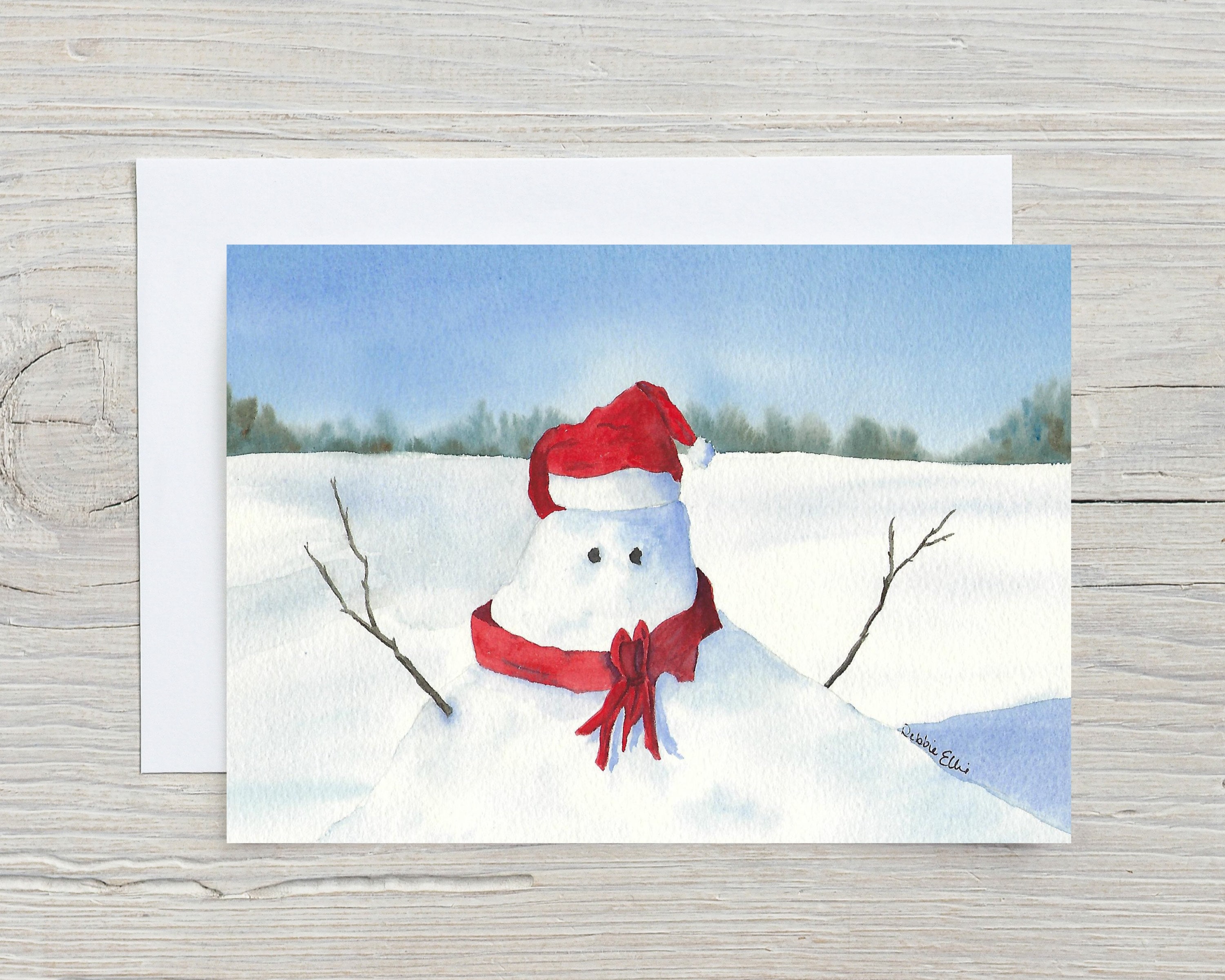 Snow Lady - Christmas Card - Greeting Card - Greeting Card - Snow Lady ...