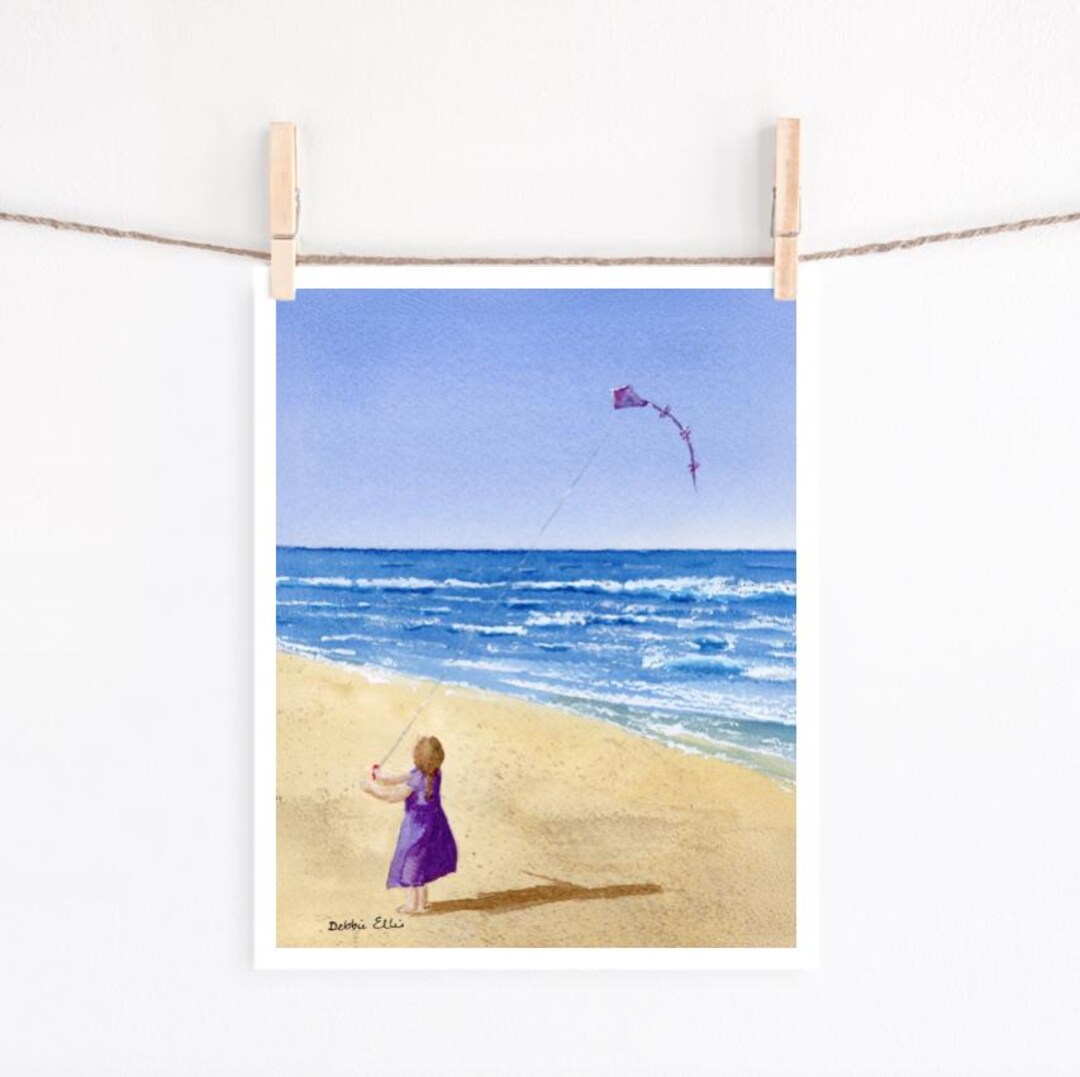 Let's Fly a Kite Print Watercolour - Etsy