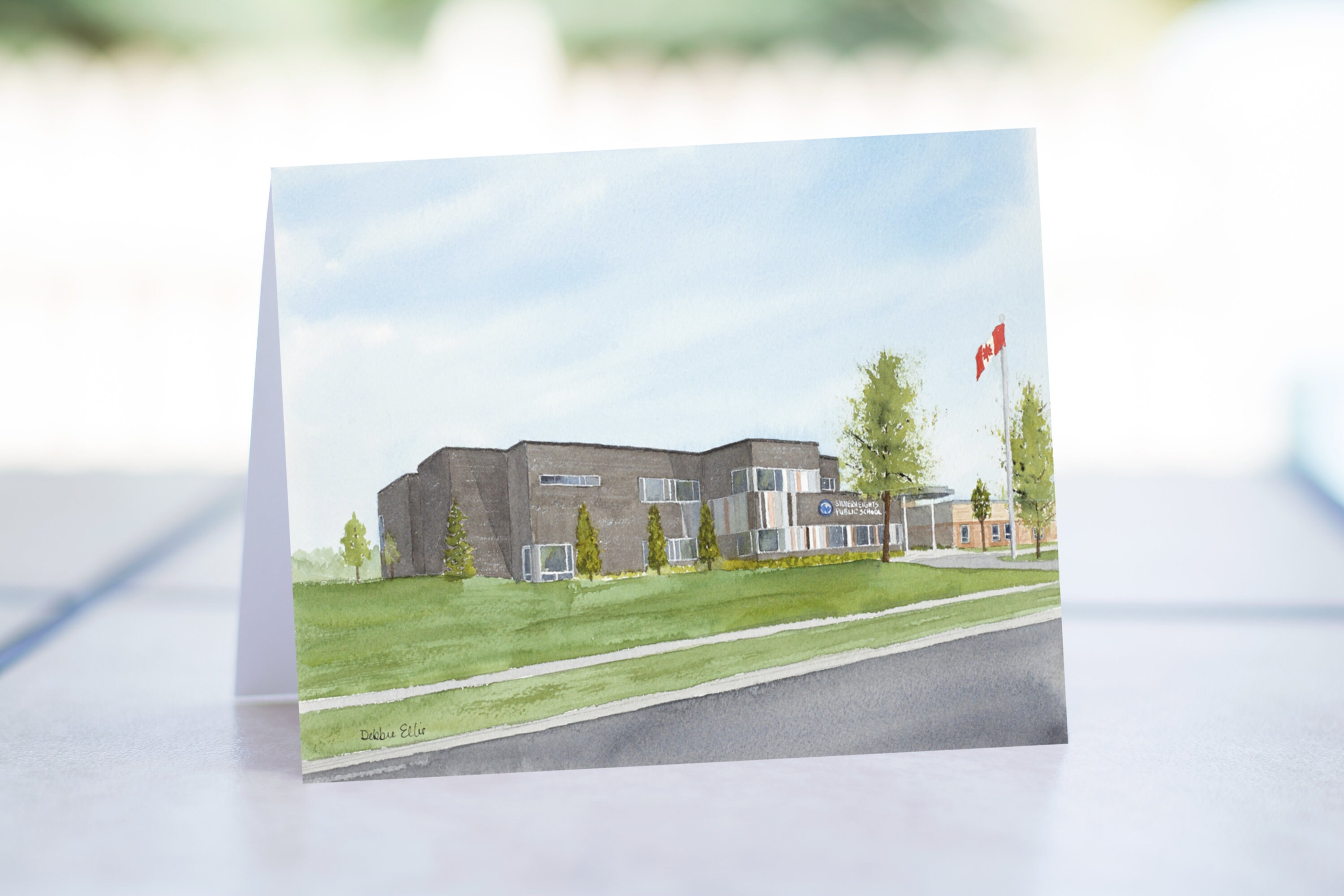 Silverheights Public School card 5x7 blank card Waterloo Region public ...