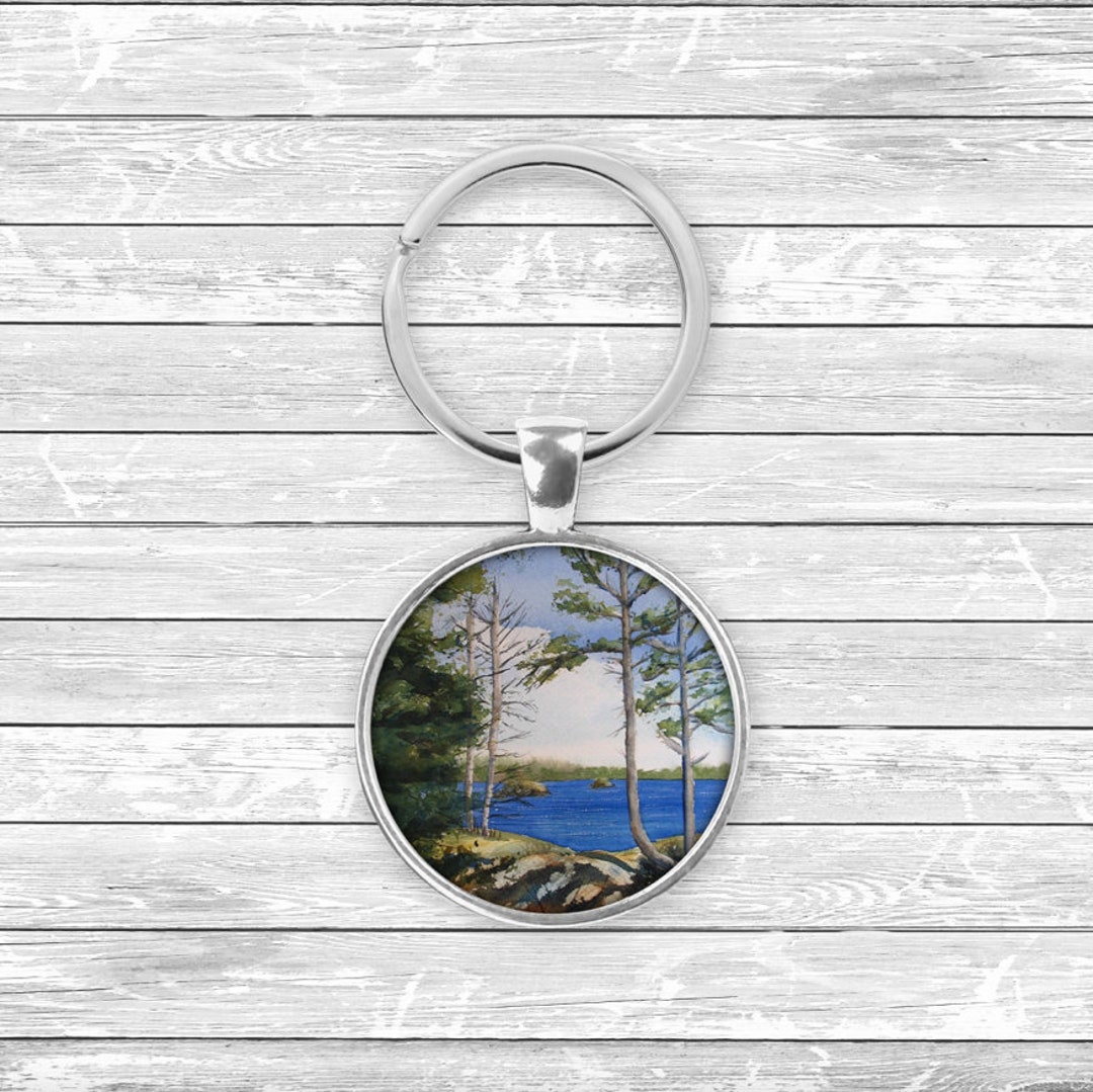 Georgian Bay Island Keychain - Etsy