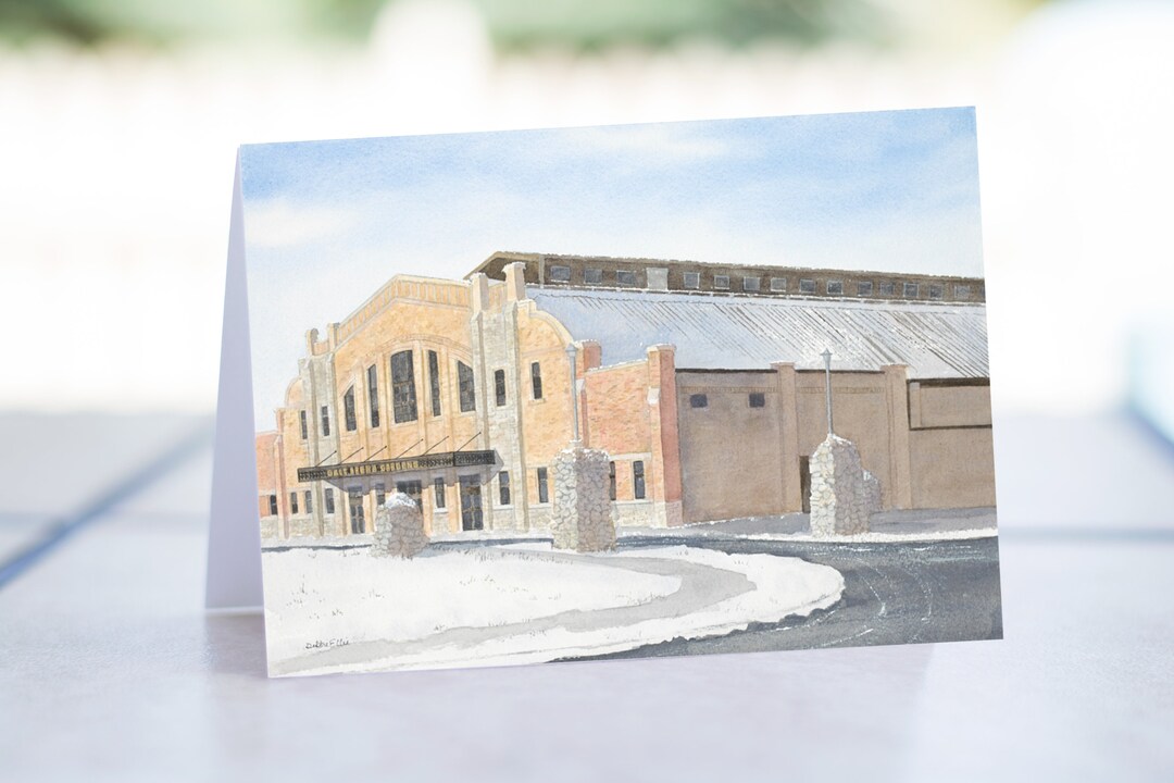 Galt Arena Card Cambridge Galt Blank Greeting Card Watercolour ...