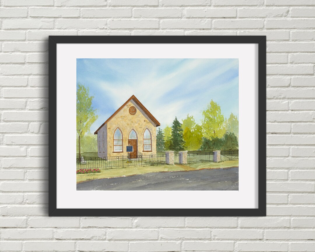 Ellis Chapel Print Country Church Hespeler Old Church - Etsy