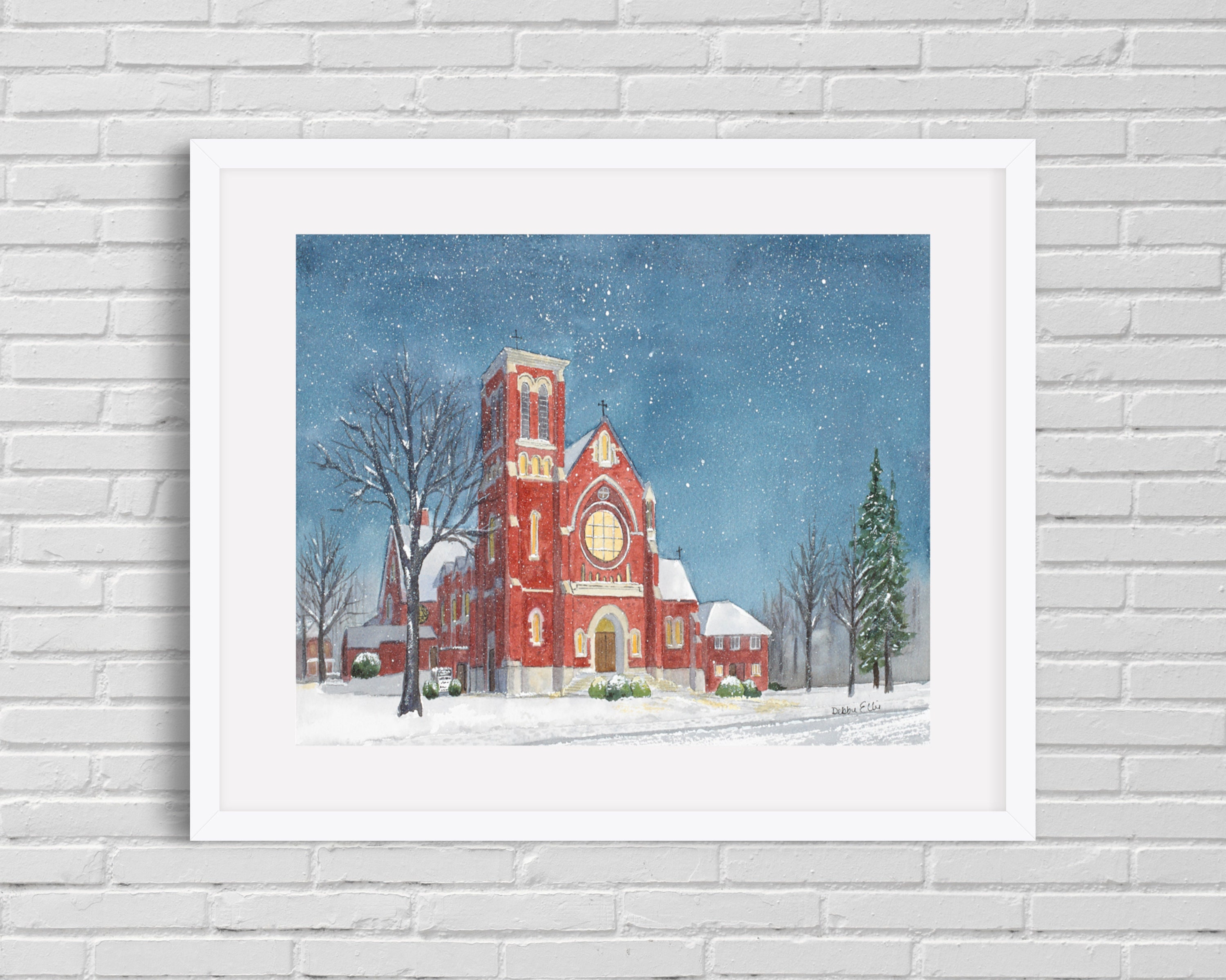 Holy Night St Clements Print Preston Cambridge Christmas - Etsy Canada
