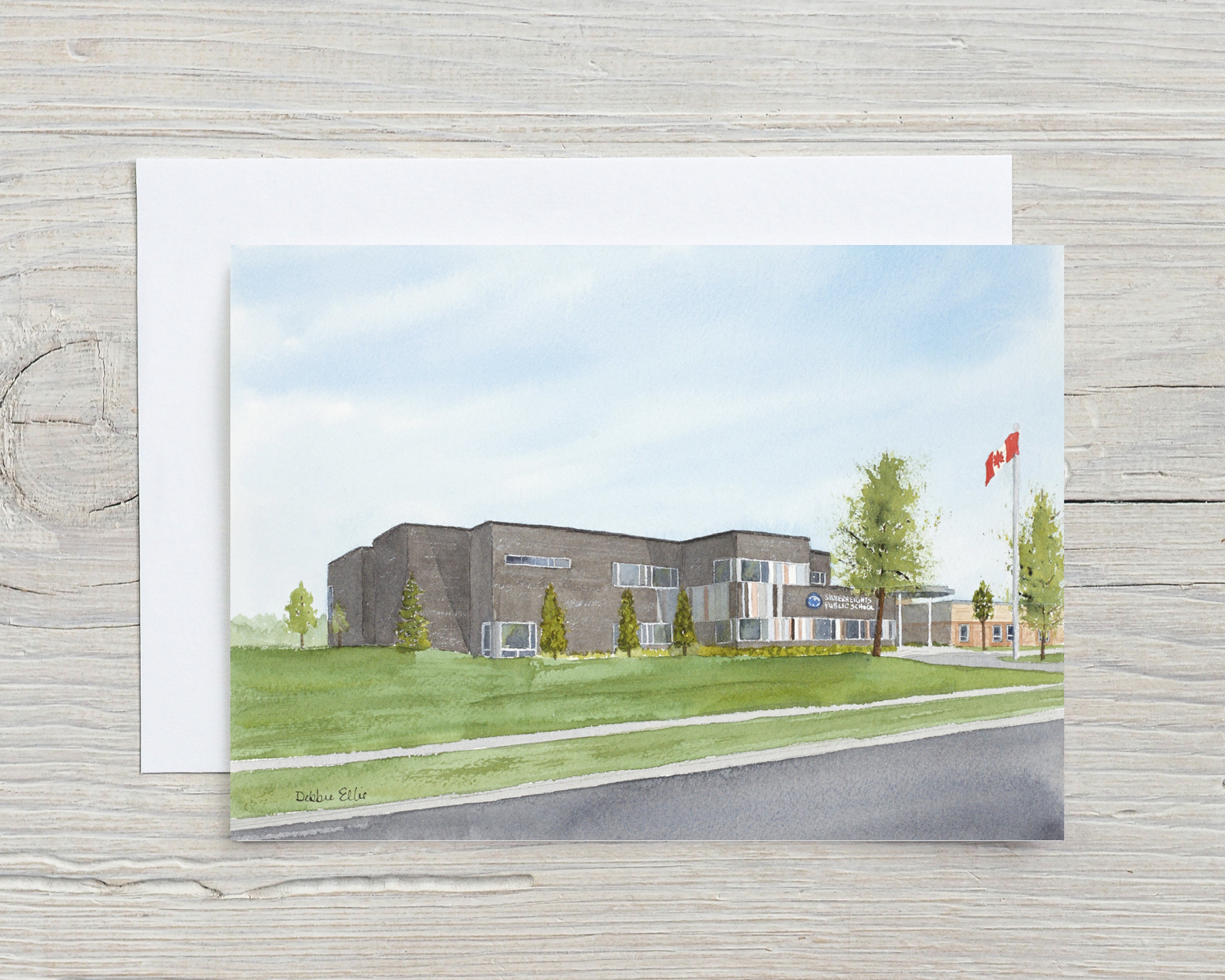 Silverheights Public School card 5x7 blank card Waterloo Region public ...